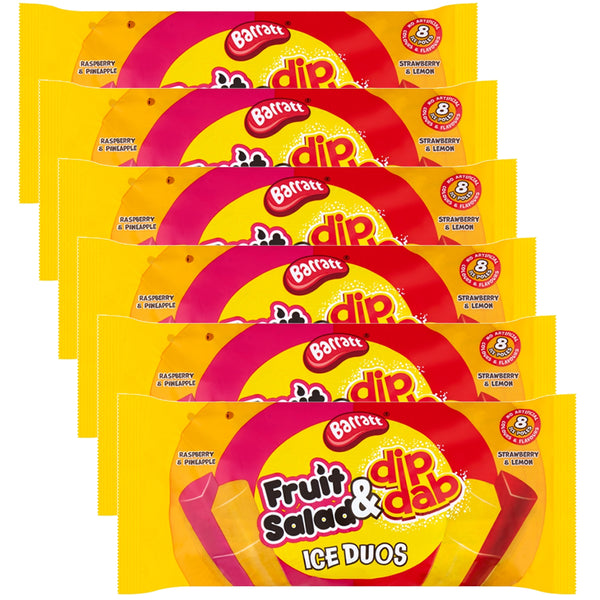 Barratt Fruit Salad & Dip Dabs Ice Duos 640ml – 6, 10, 14 Packs – WingsMart