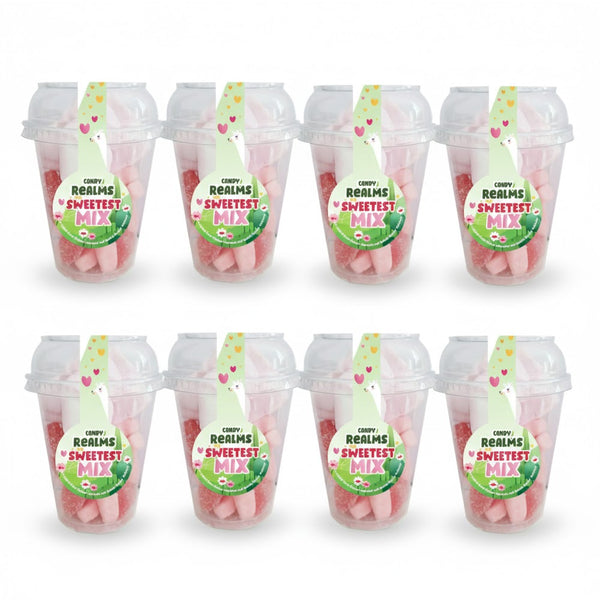 Candy Realms Sweetest Mix Candy Cup 225g – 8 Pack – WingsMart