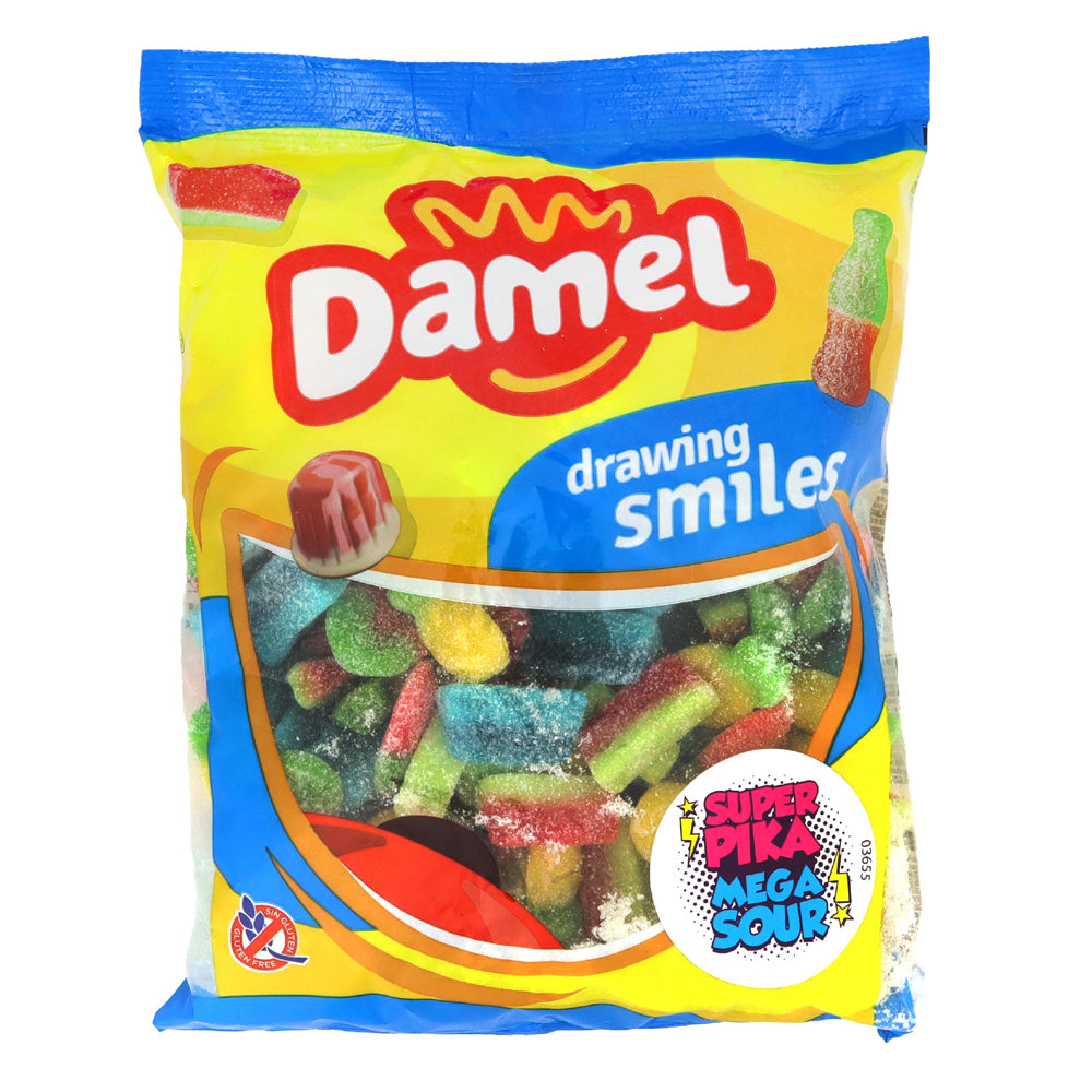 Damel Assorted Sour Mix 1kg — Large Sharing Bag of Sour Gummies – WingsMart