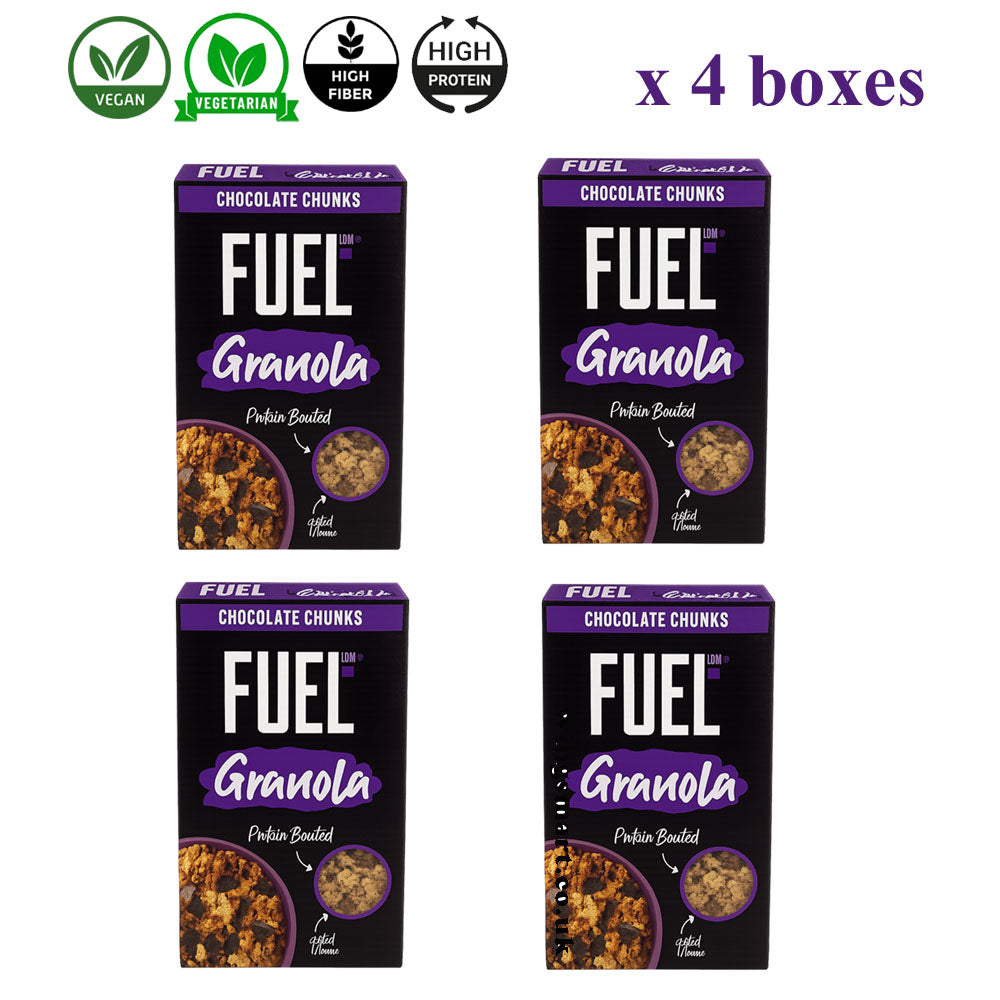 FUEL10K Chocolate Chunks Protein Granola Breakfast Cereal 400g – WingsMart