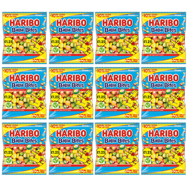 HARIBO Balla Bites Chewy Sweets 140g | Pack of 12 – WingsMart