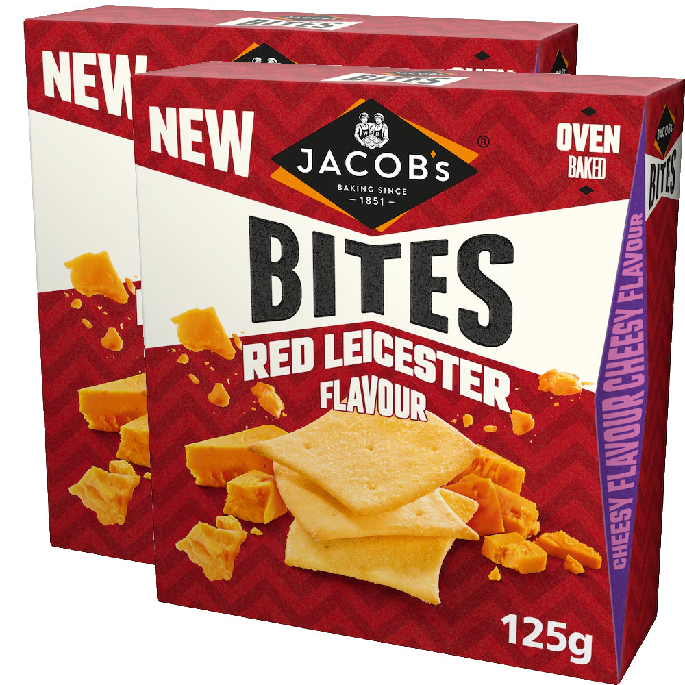 Jacob's Bites Assorted Crackers 2 x 125g | Tasty Snack Pack – WingsMart