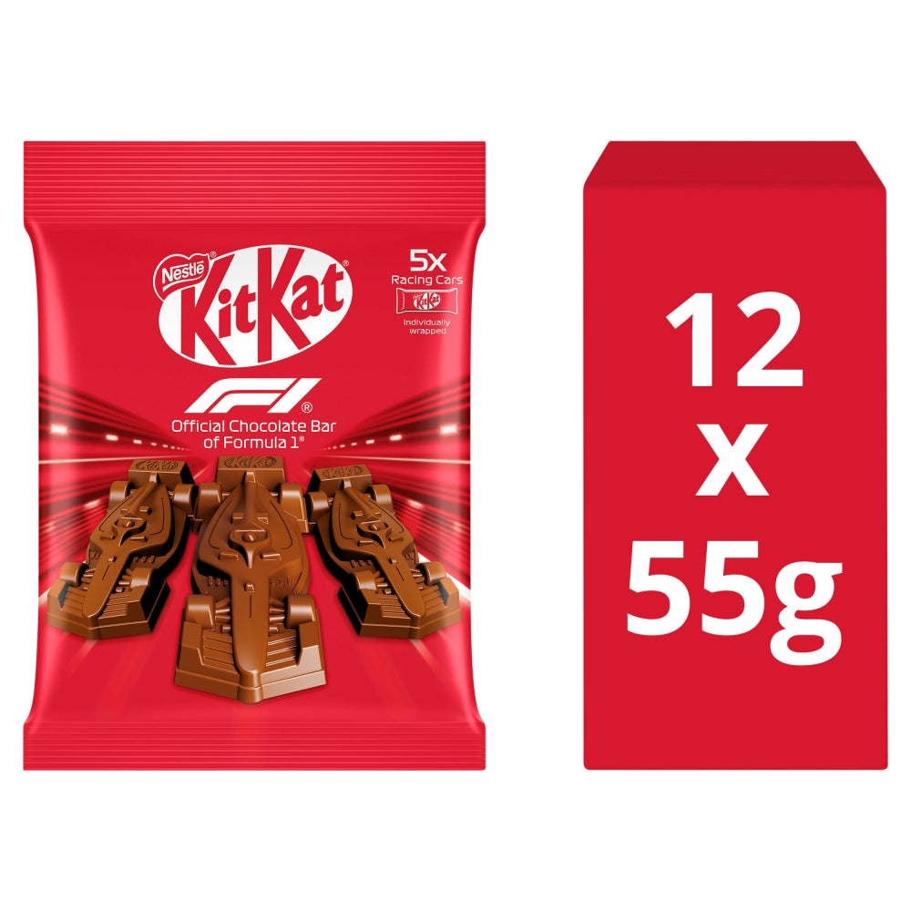 KitKat F1 Chocolate Car Figures 55g | 5 Pack Multipack – WingsMart