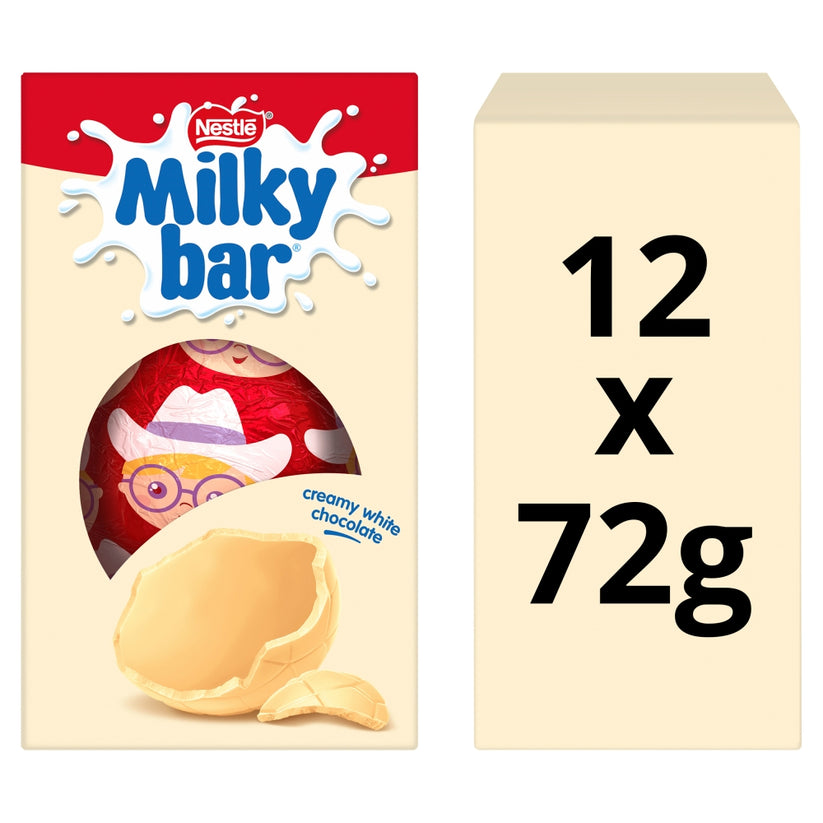 Milkybar White Chocolate Small Easter Egg 72g | Box of 12 – WingsMart