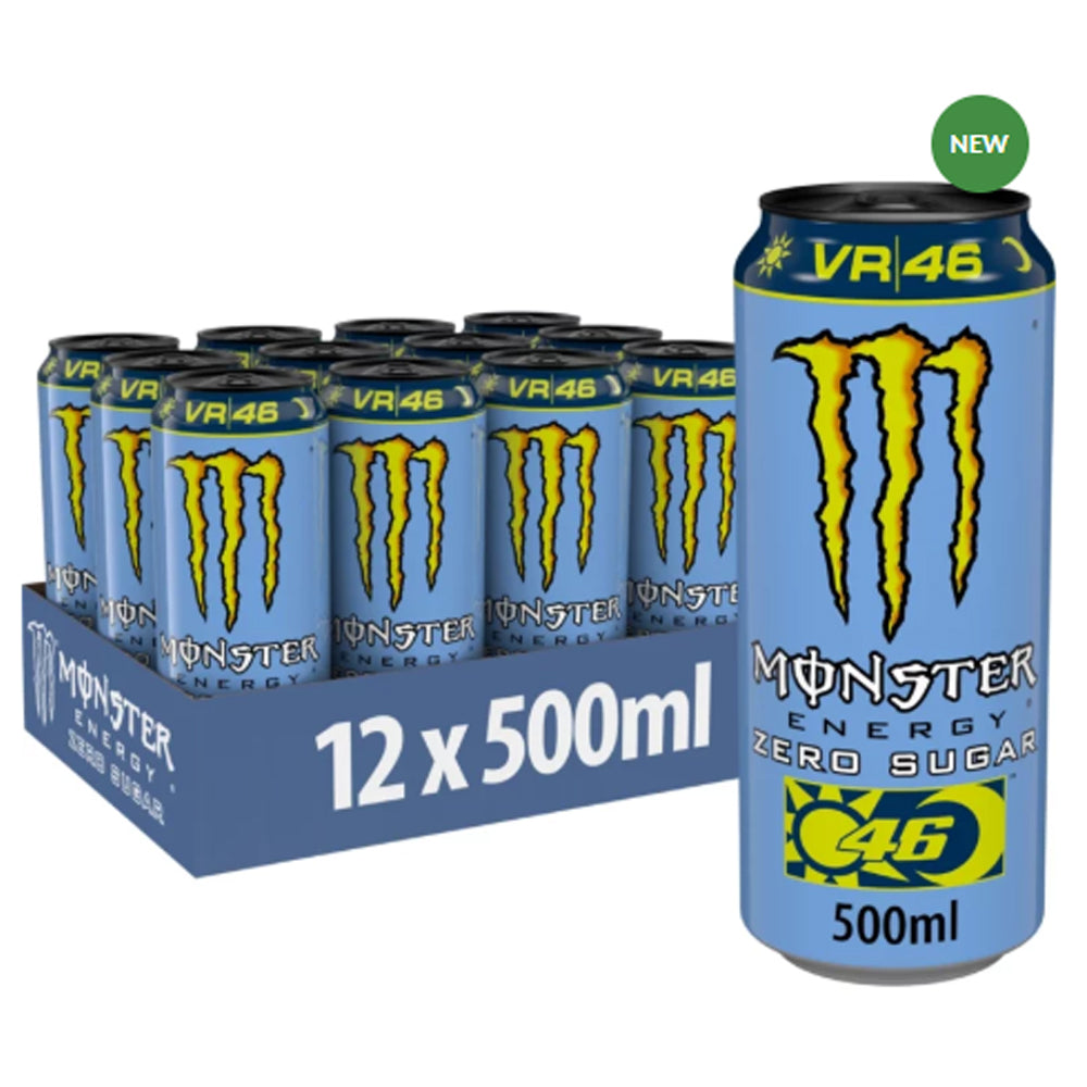 Monster Energy VR46 The Doctor 500ml – Zero Sugar Energy Drink – WingsMart