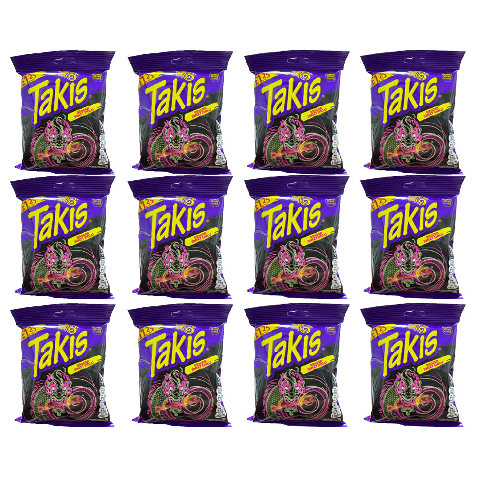 Takis Dragon Sweet Chilli 55g — Spicy Sweet Rolled Tortilla Chips ...