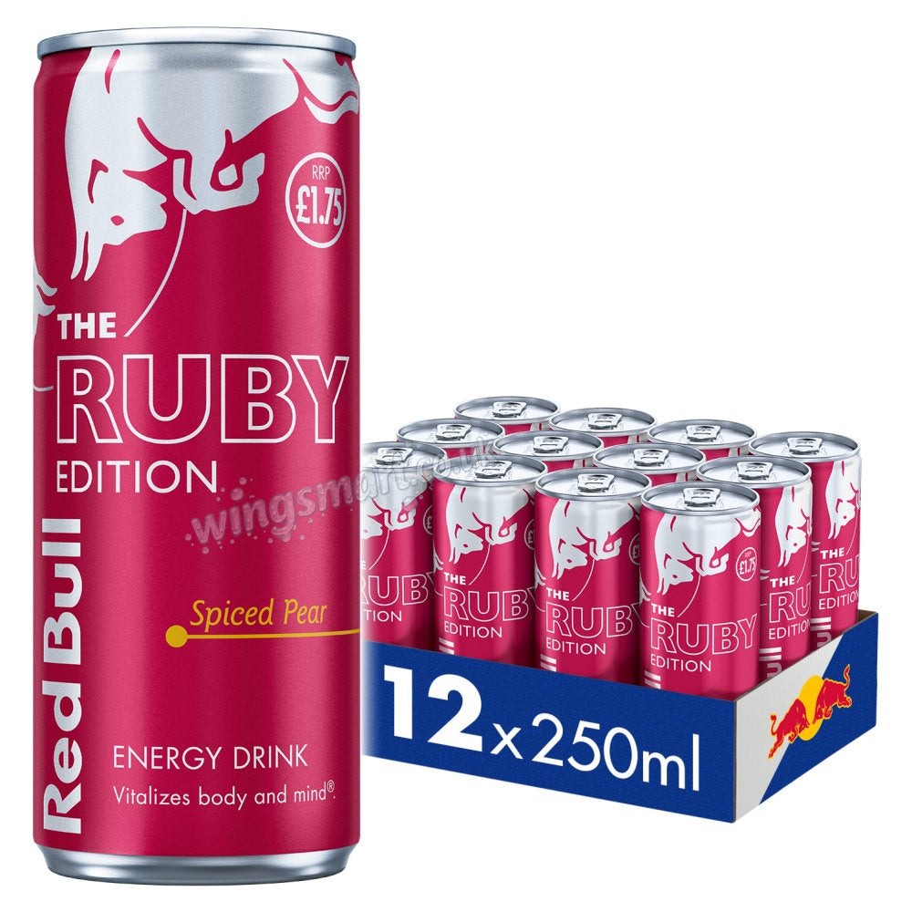 Red Bull Ruby Edition Spiced Pear 250ml 12 Pack PMP – WingsMart