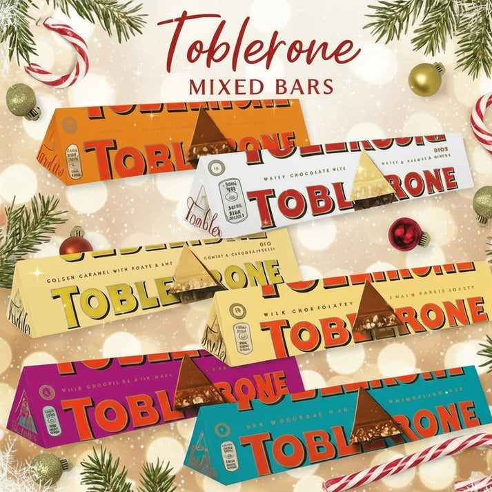Toblerone Mixed Swiss Chocolate Bars Pack of 6 340g–360g – WingsMart