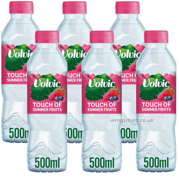 Volvic Summer Fruits Water 500ml – Pack of 6 & 12 Bottles – WingsMart